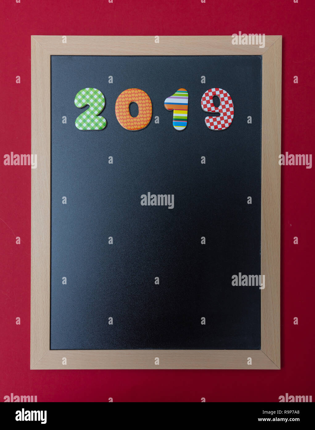 Wooden text 2019 new hi-res stock photography and images - Alamy