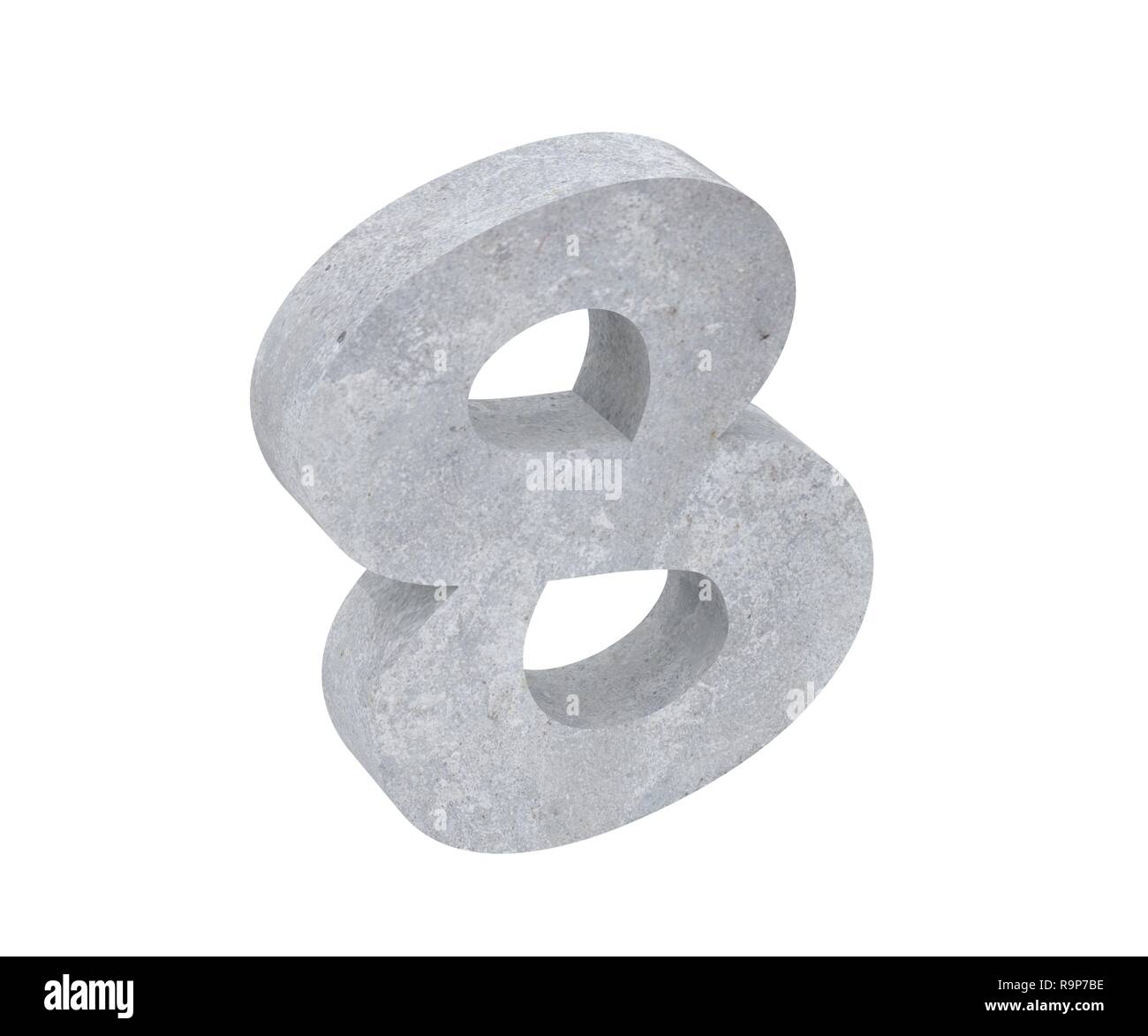 3D rendering concrete number 8 eight. 3D render Illustration Stock ...