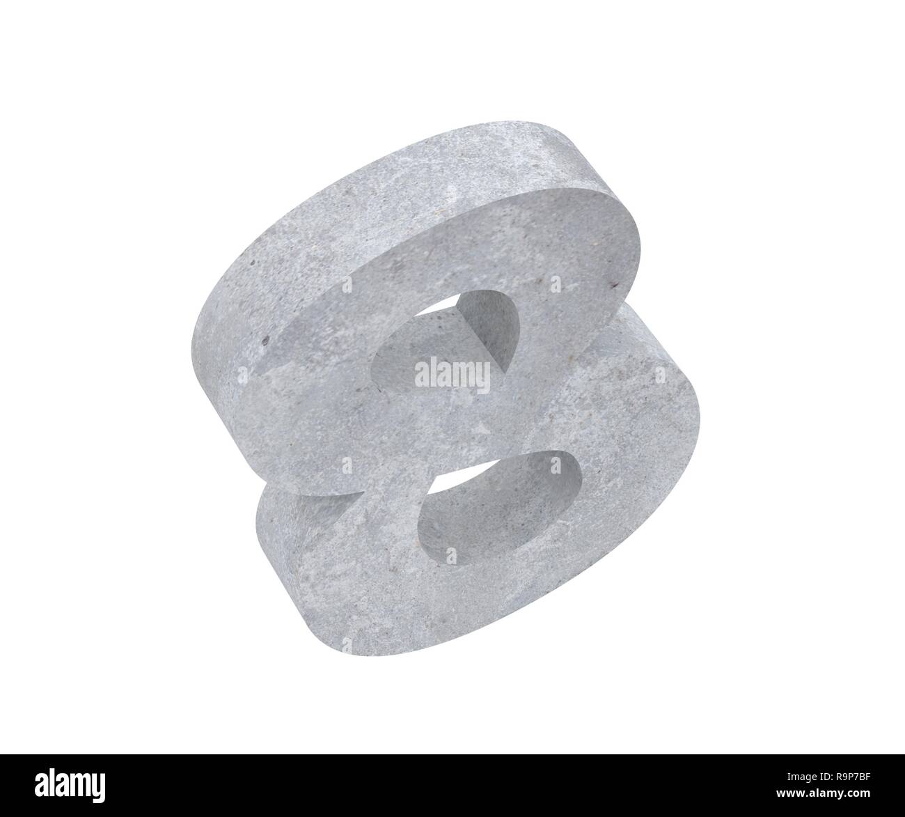 3D rendering concrete number 8 eight. 3D render Illustration Stock ...