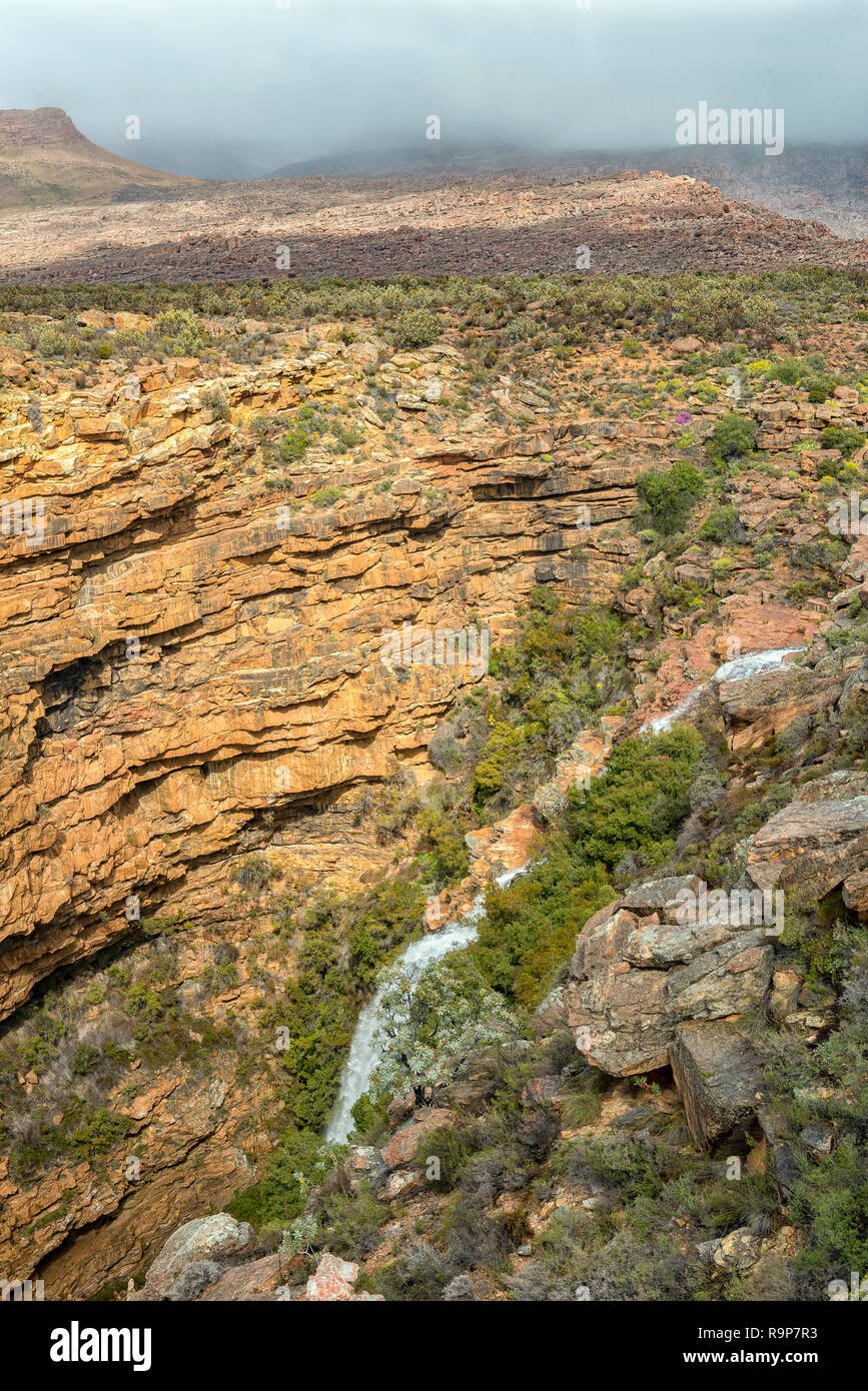 The Eselbank Waterfall in the Cederberg Mountains of the Western Cape ...