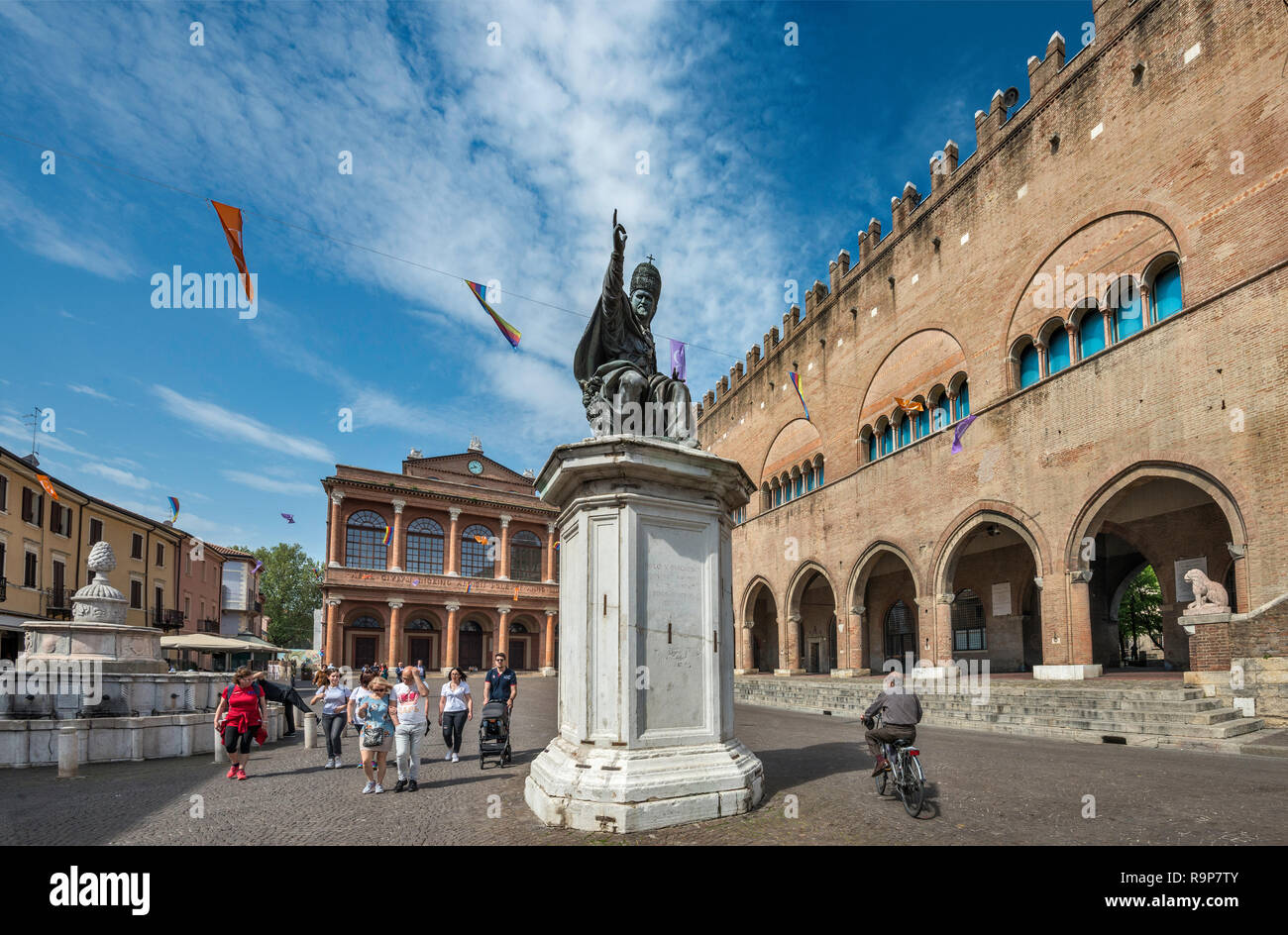 Pope Paul V statue, 1614, Teatro Amintore Galli, Palazzo dell'Arengo ...
