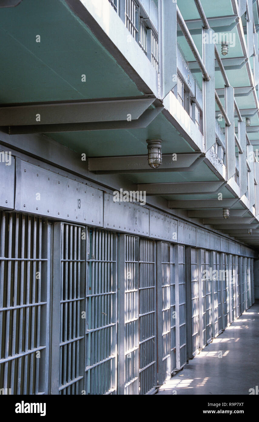 Penitentiary cell block, USA Stock Photo - Alamy