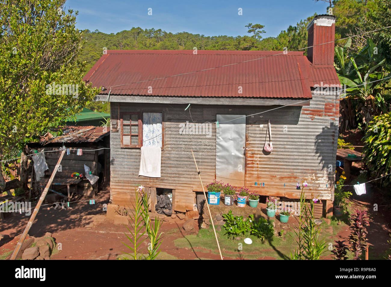 House at Madongo Village, Sagada, Mountain Province, Luzon, Philippines ...