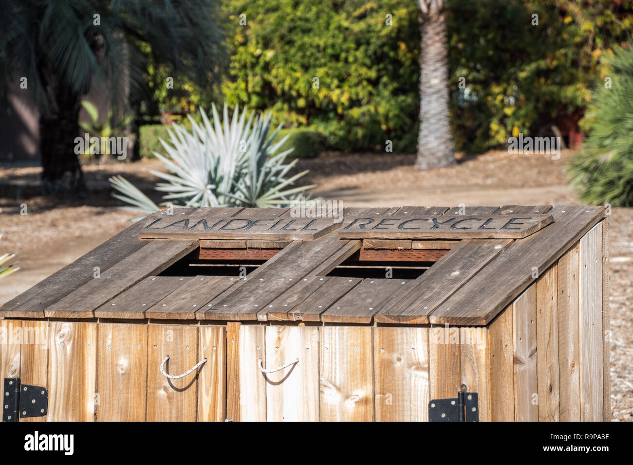 Recycle Box 5 promoting environmental stewardship Stock Photo - Alamy