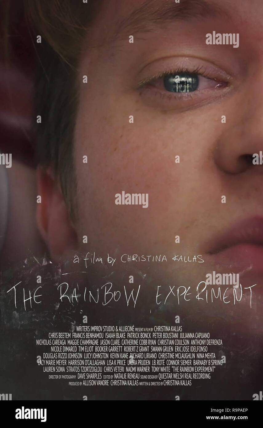 THE RAINBOW EXPERIMENT, US poster, Connor Siemer, 2018. © Gravitas ...
