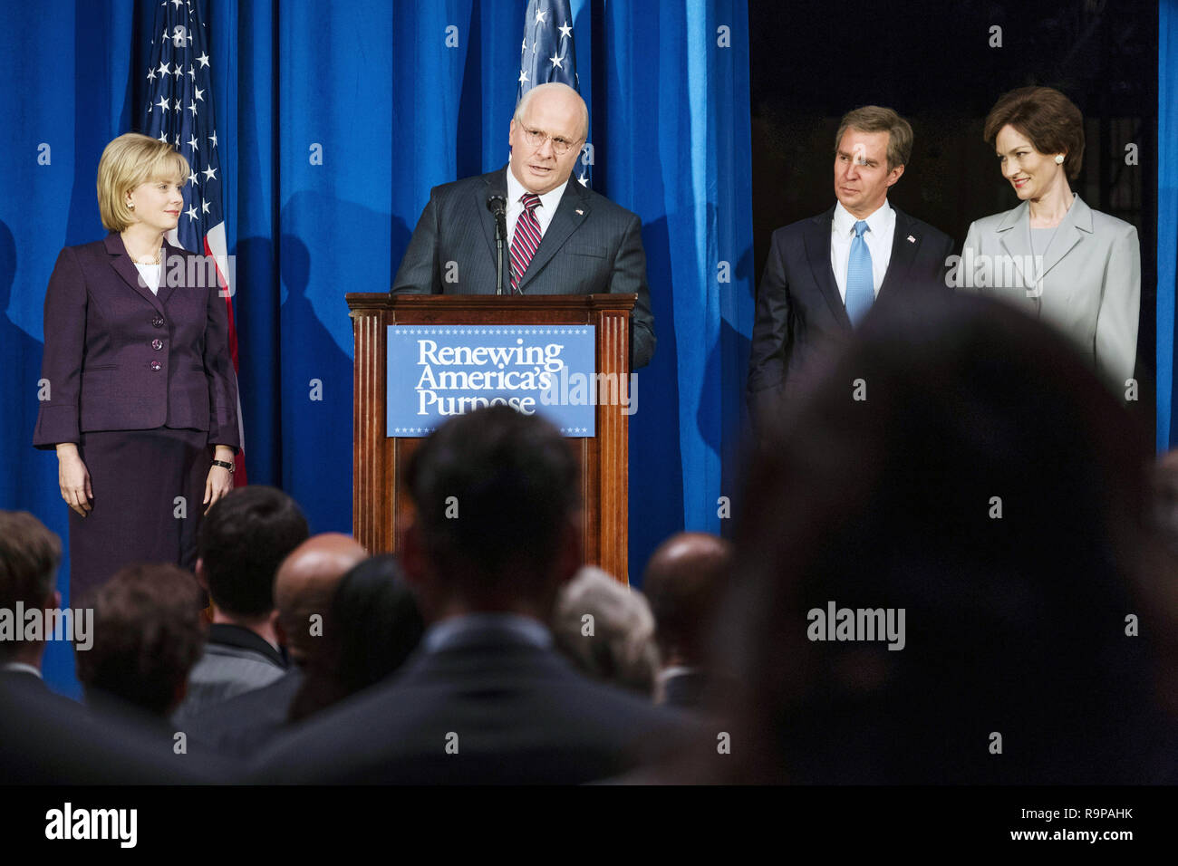 VICE, from left: Amy Adams as Lynne Cheney, Christian Bale as Dick ...