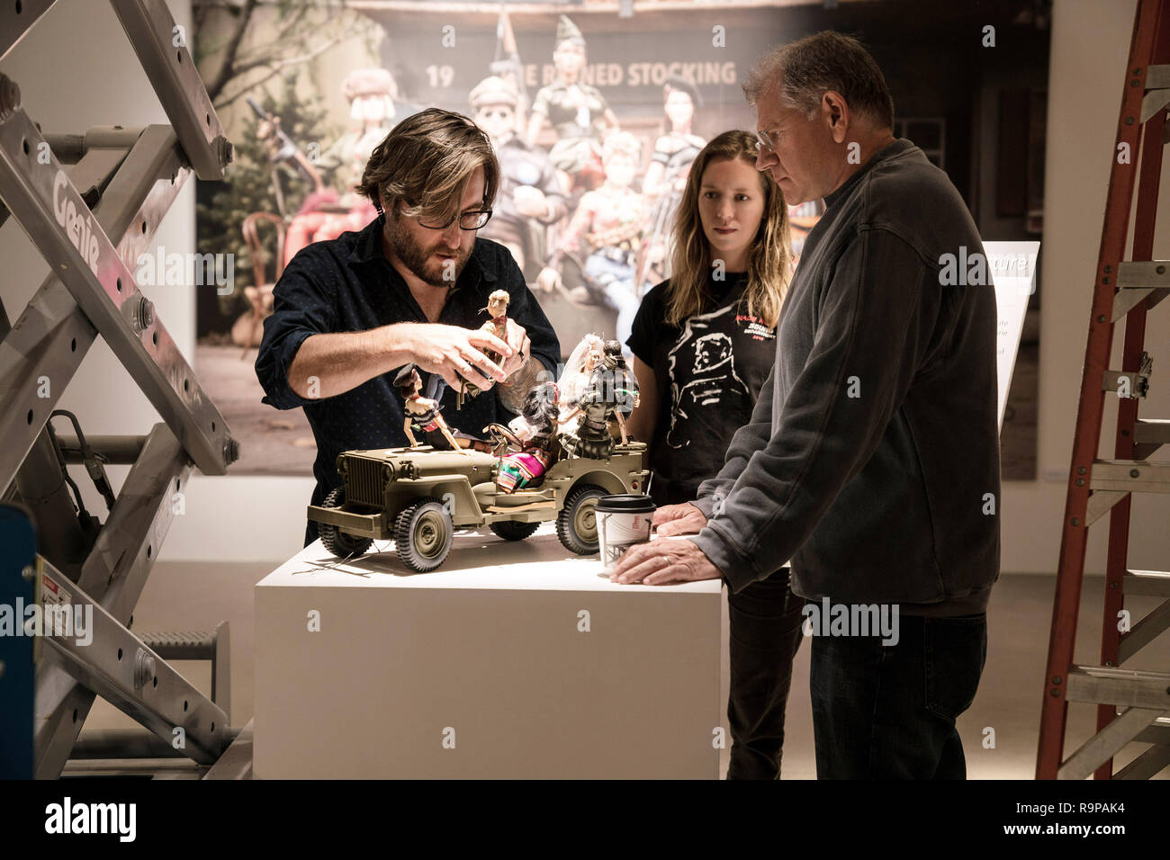WELCOME TO MARWEN, from left: doll-unit technical director D. Martin ...