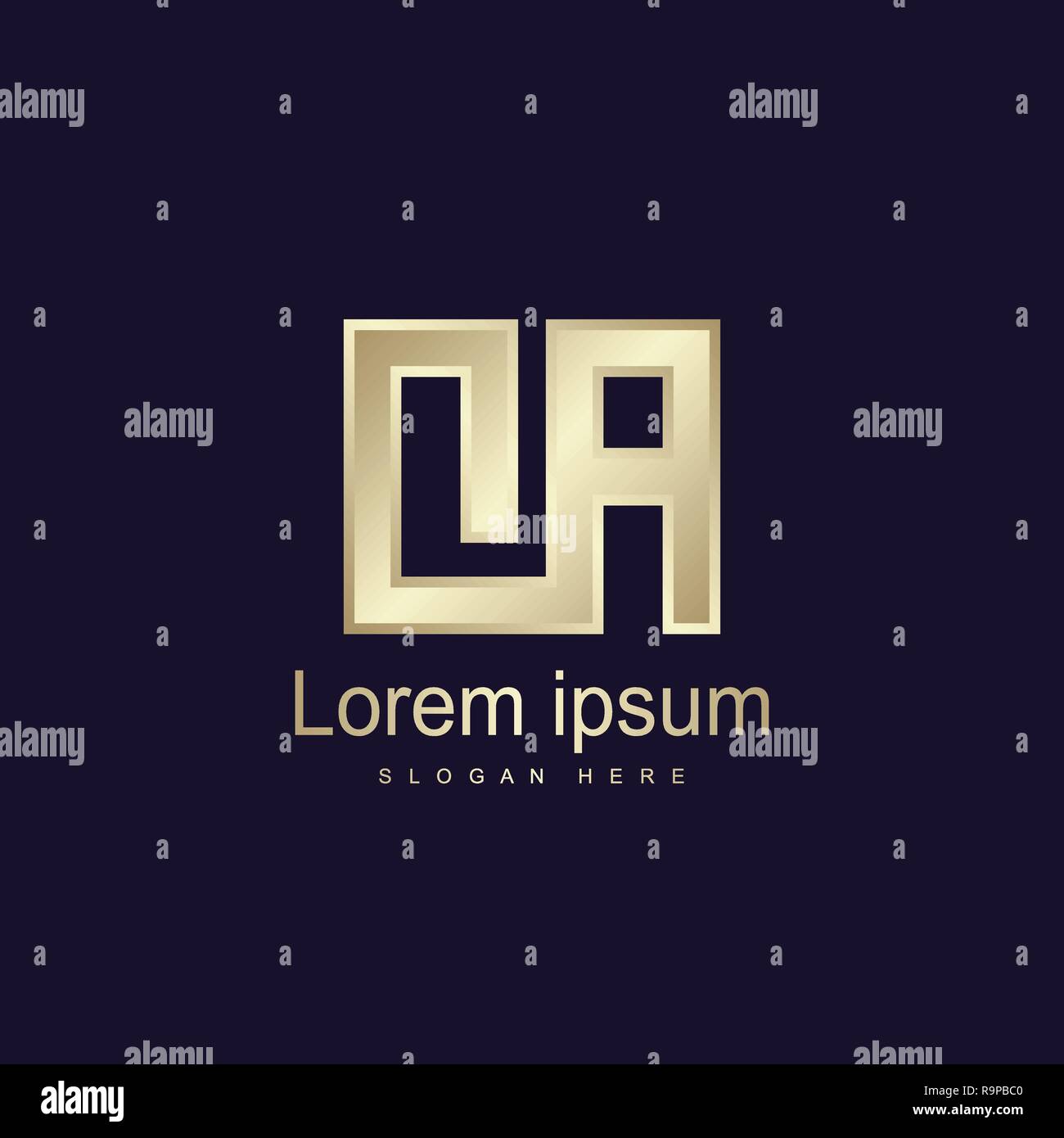 Oa logo design hi-res stock photography and images - Alamy