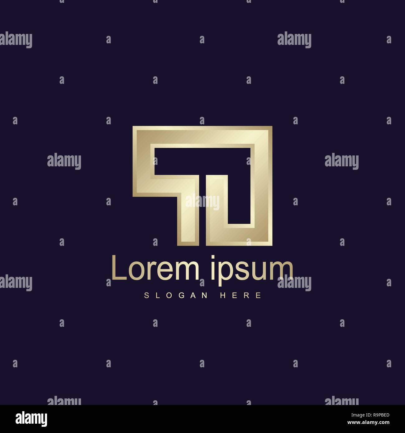 Initial Letter PO Logo Template Vector Design Stock Vector Image & Art ...