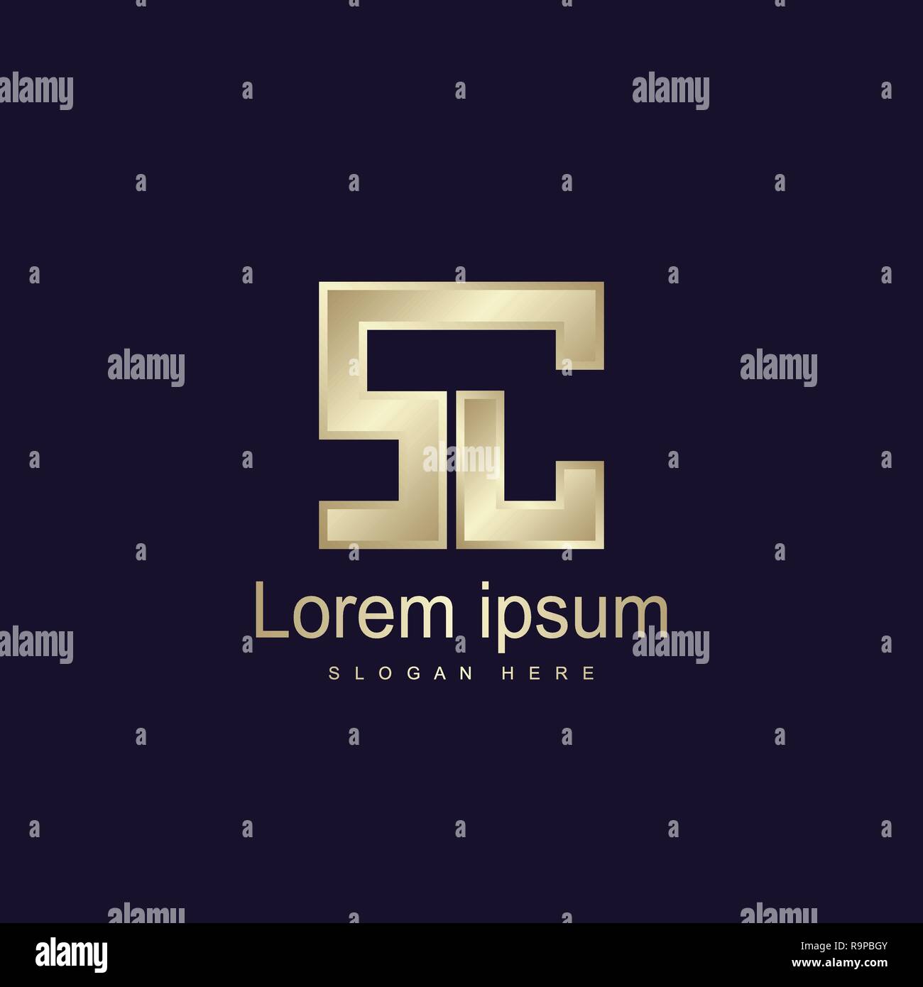 Sc letter mark logo hi-res stock photography and images - Alamy