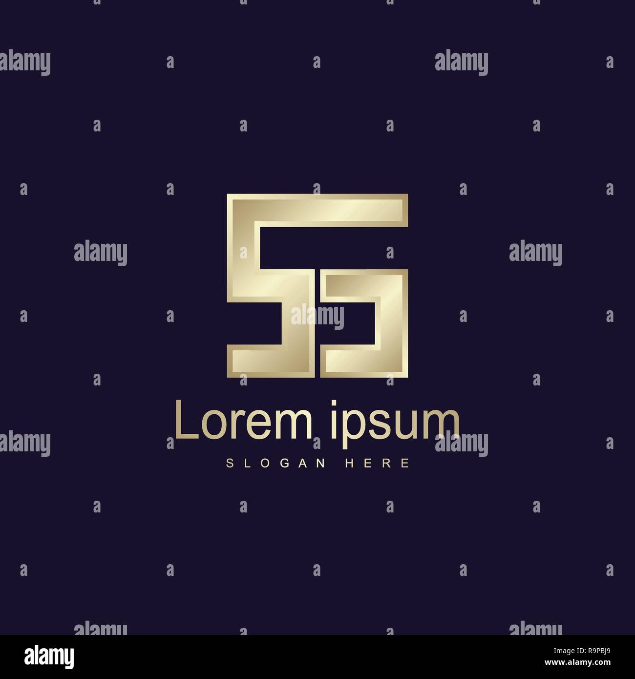 Initial Letter SS Logo Template Vector Design Stock Vector Image & Art ...