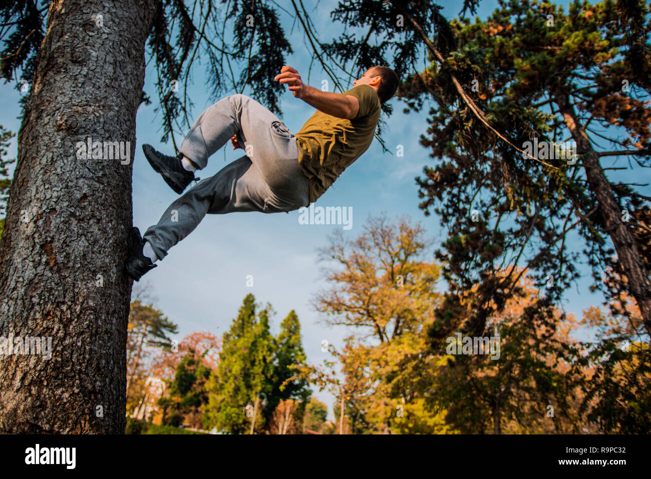 Freerunning practice hi-res stock photography and images - Alamy