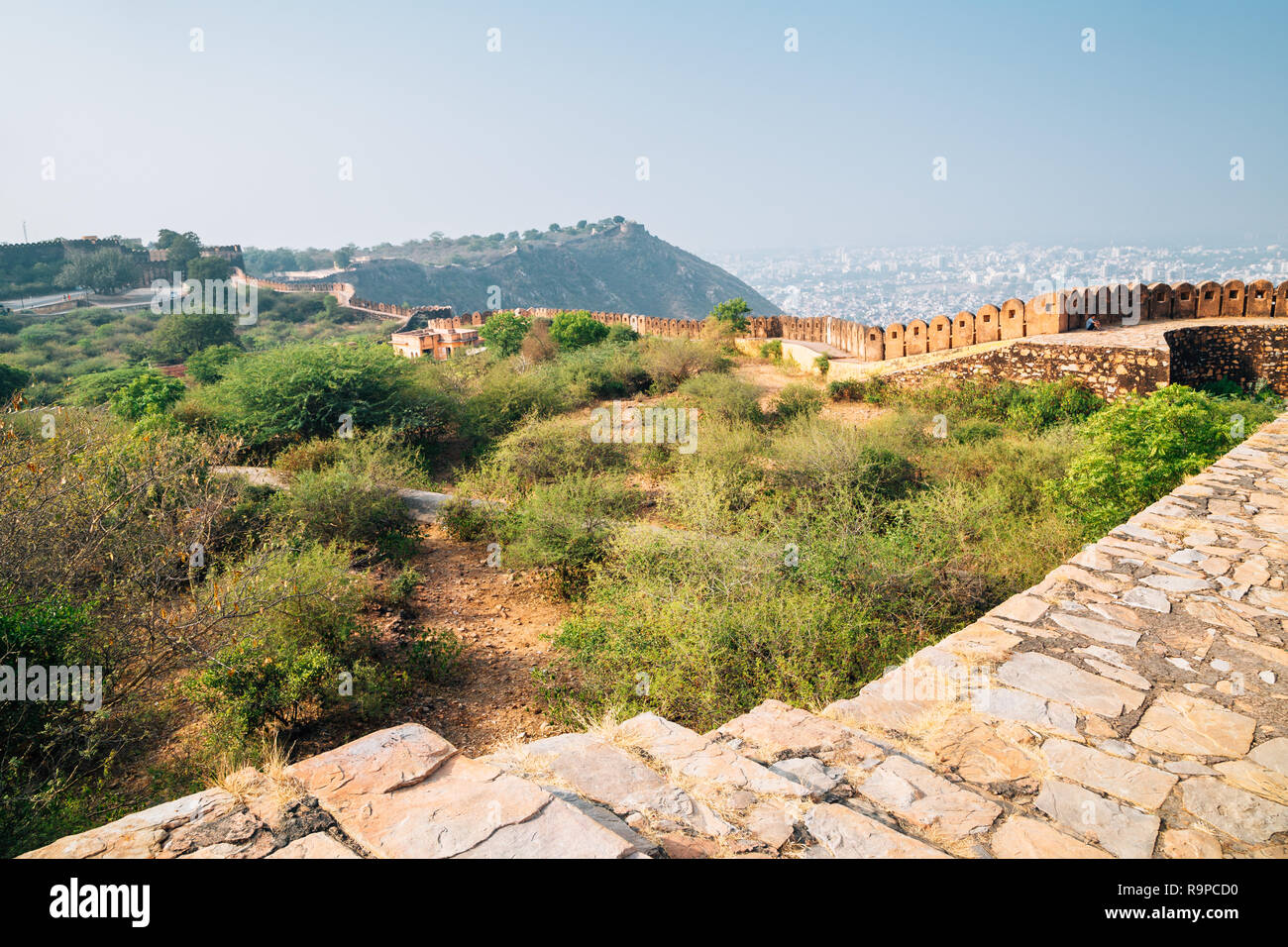 Nahargarh Fort historical architecture in Jaipur, India Stock Photo - Alamy