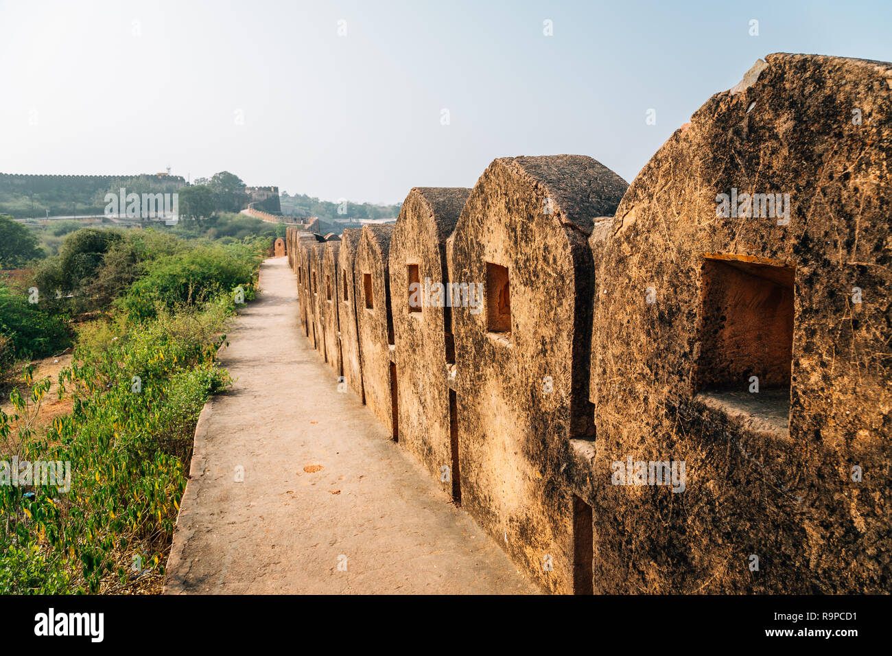 Nahargarh Fort historical architecture in Jaipur, India Stock Photo - Alamy