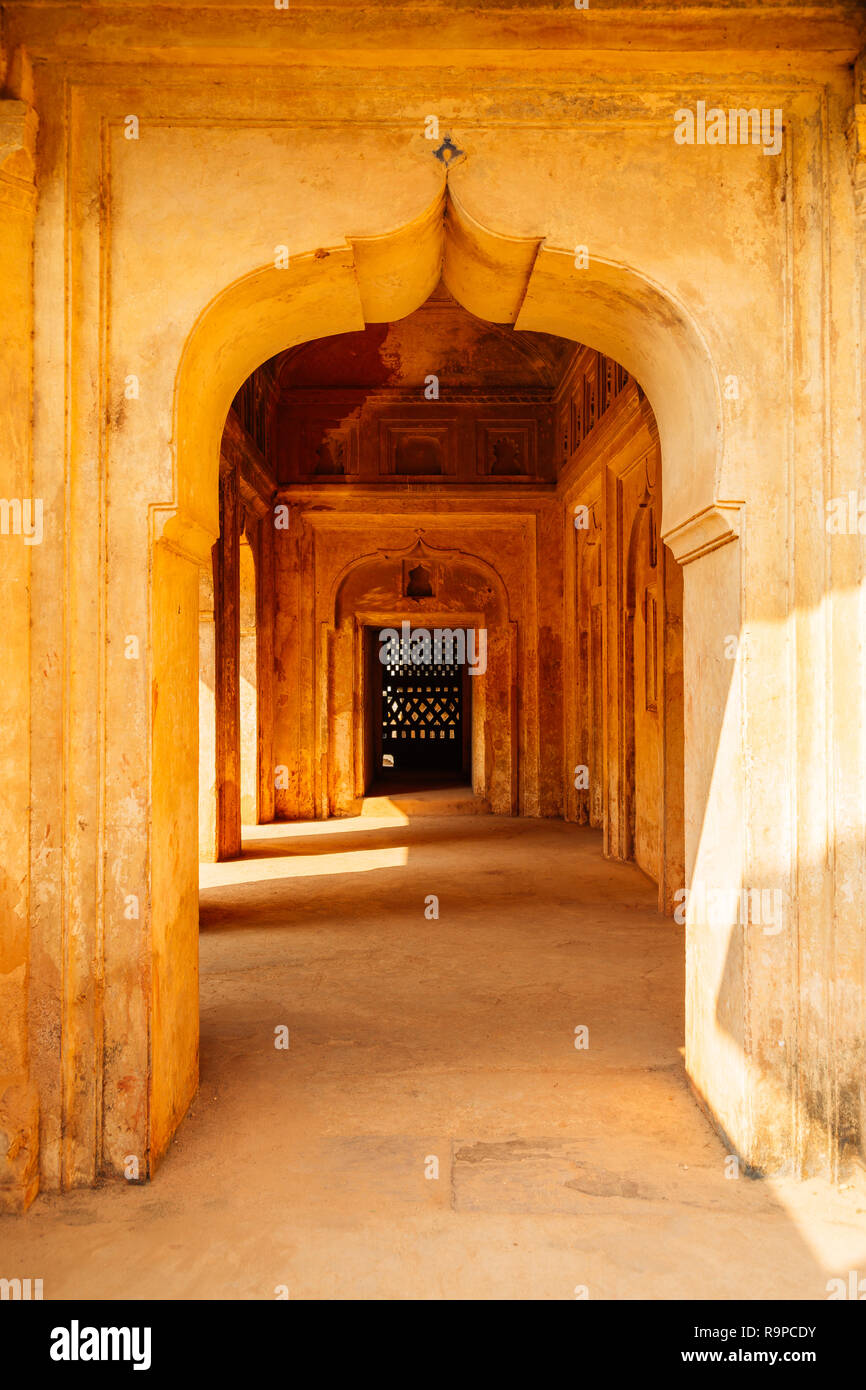 Door at Orchha Fort Jahangir Mahal in India Stock Photo - Alamy