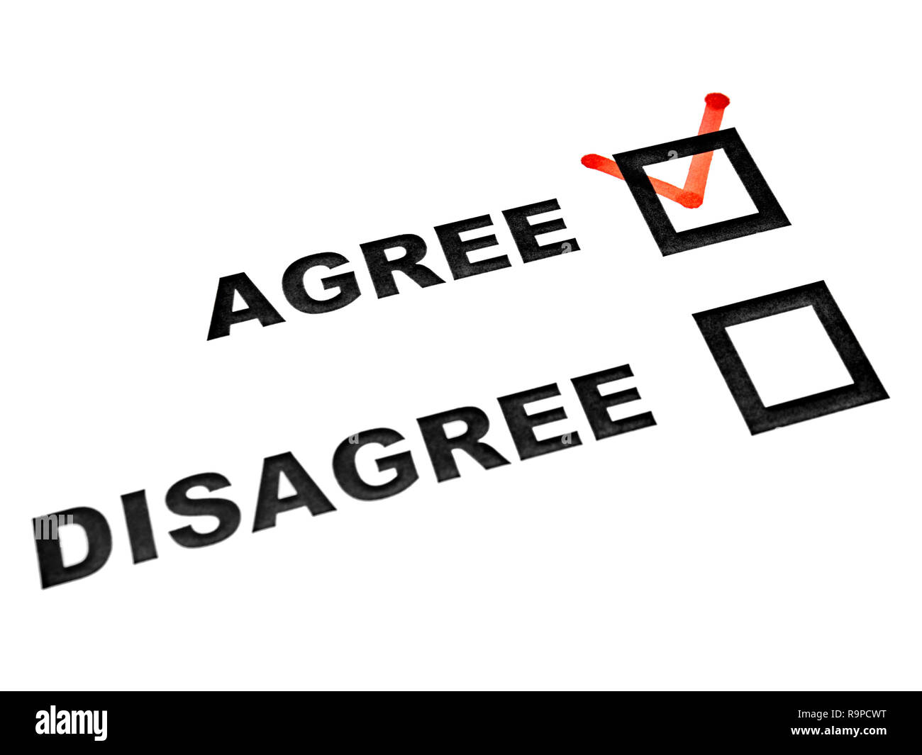 Tick check boxes hi-res stock photography and images - Alamy