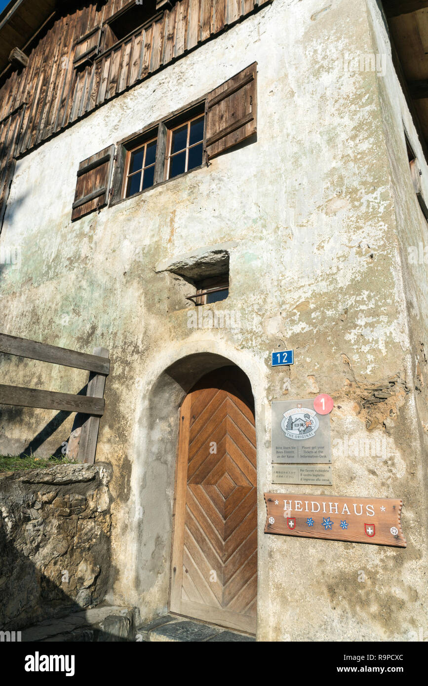 A view of the historic home of Heidi, the main character in the ...