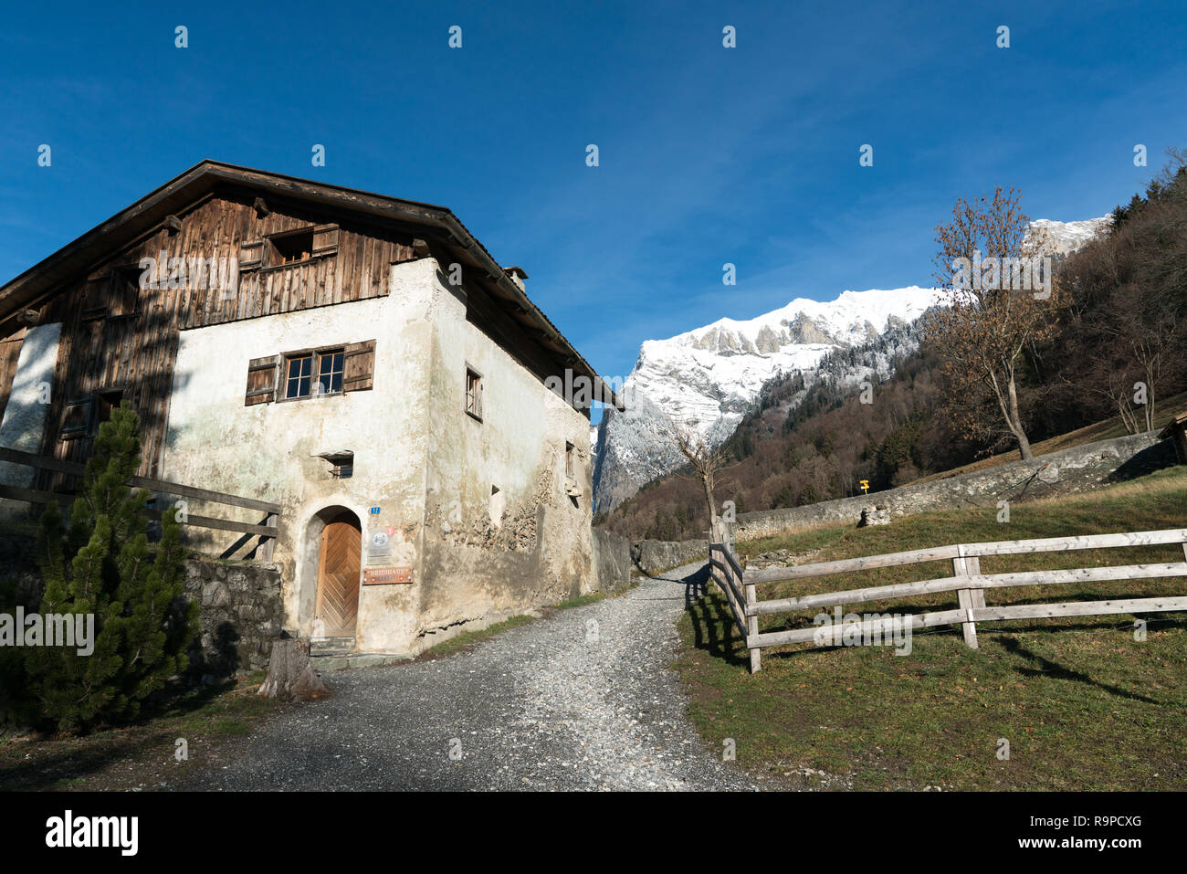 A view of the historic home of Heidi, the main character in the ...