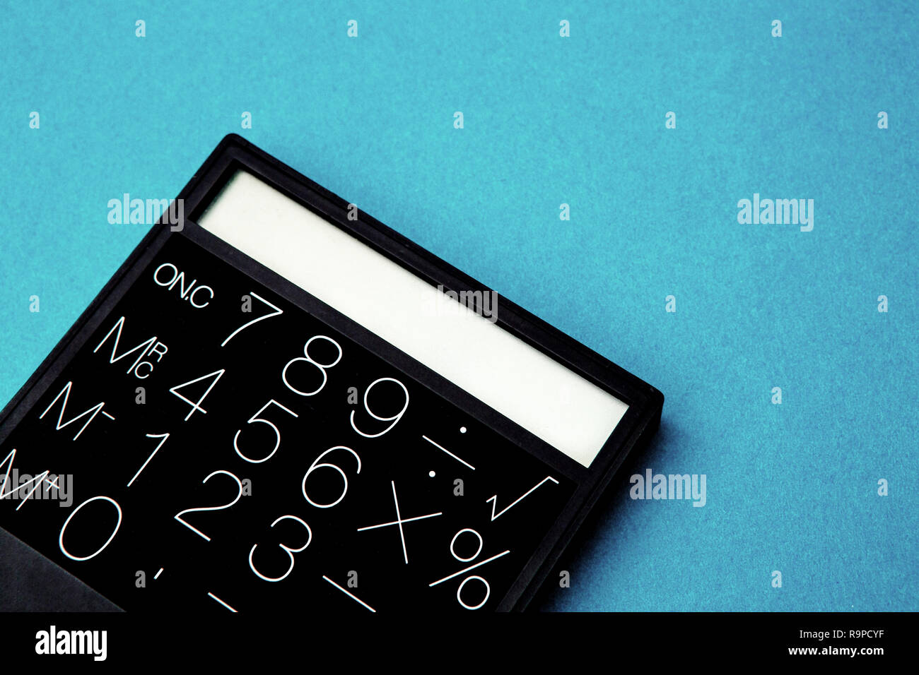 Blue sign calculator symbol icon hi-res stock photography and images ...