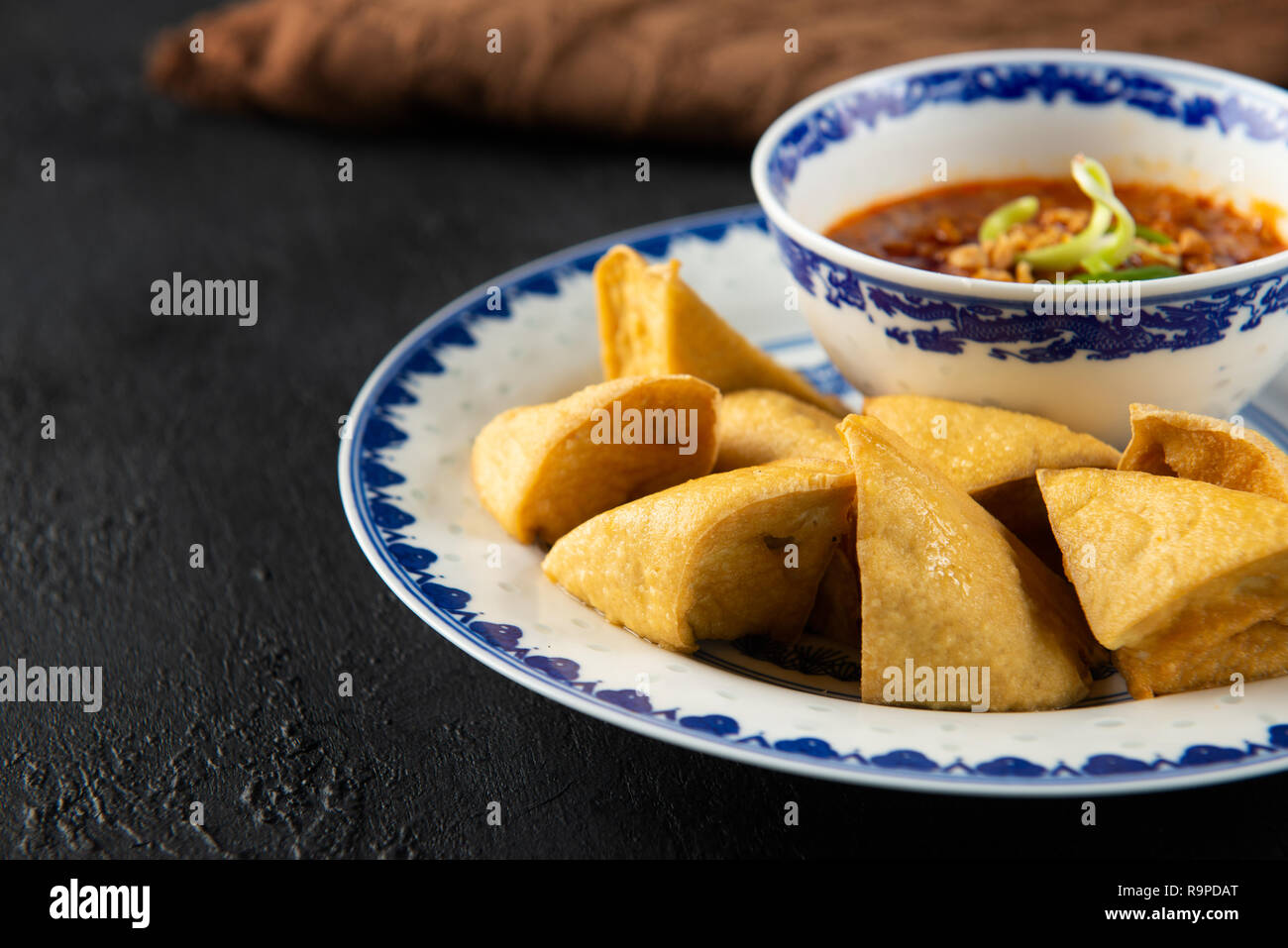 nyonya style fried tofu with peanuts Stock Photo - Alamy