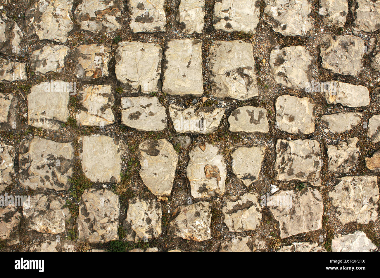 Texture of ancient paving stone Stock Photo - Alamy