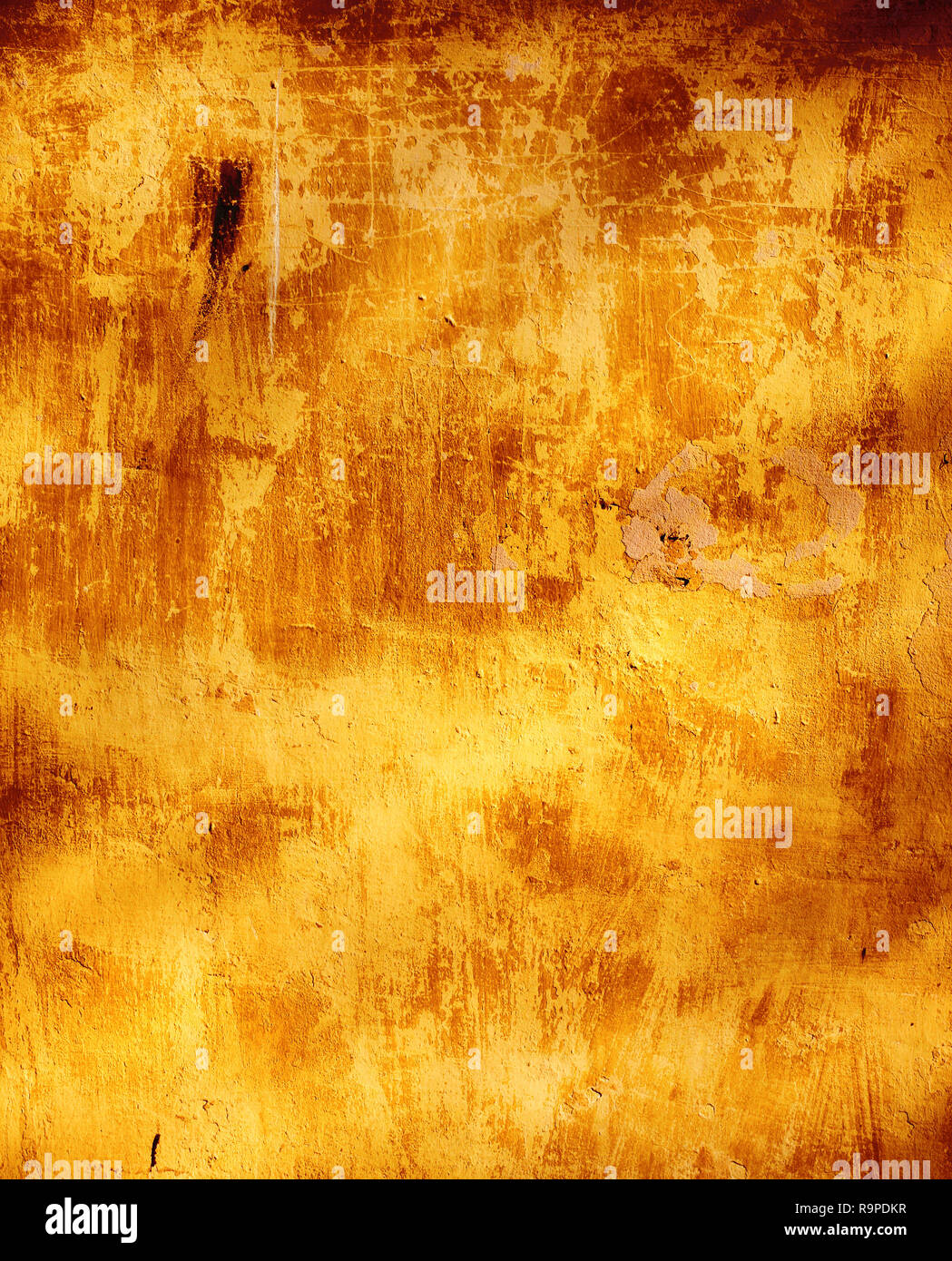 Grunge background - texture stucco of ochre color Stock Photo - Alamy