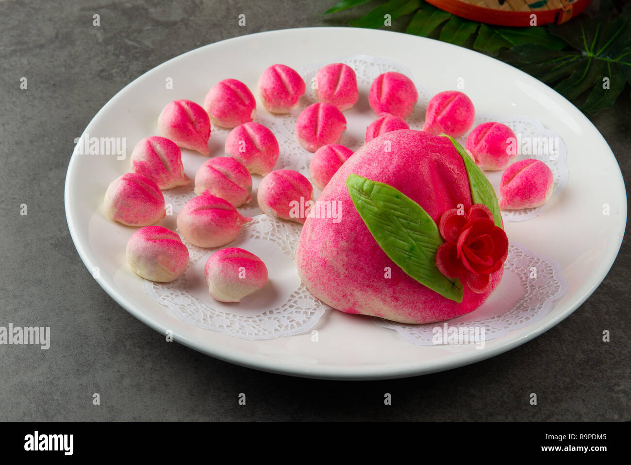 chinese Longevity Peach bun Stock Photo - Alamy