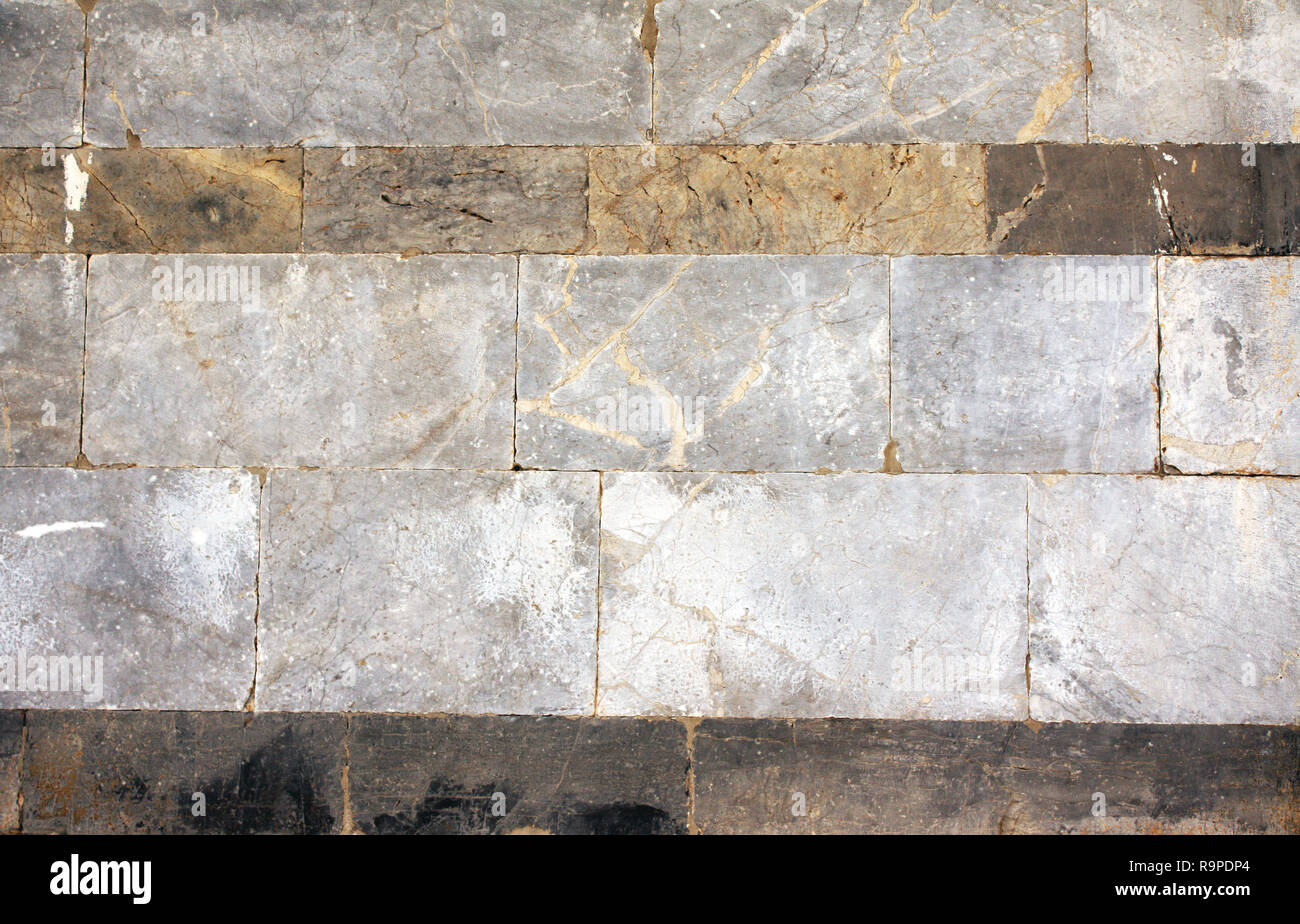 Ancient wall of marble blocks Stock Photo - Alamy