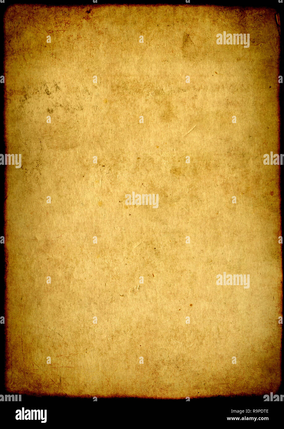 Background - a sheet of the old, soiled paper Stock Photo - Alamy