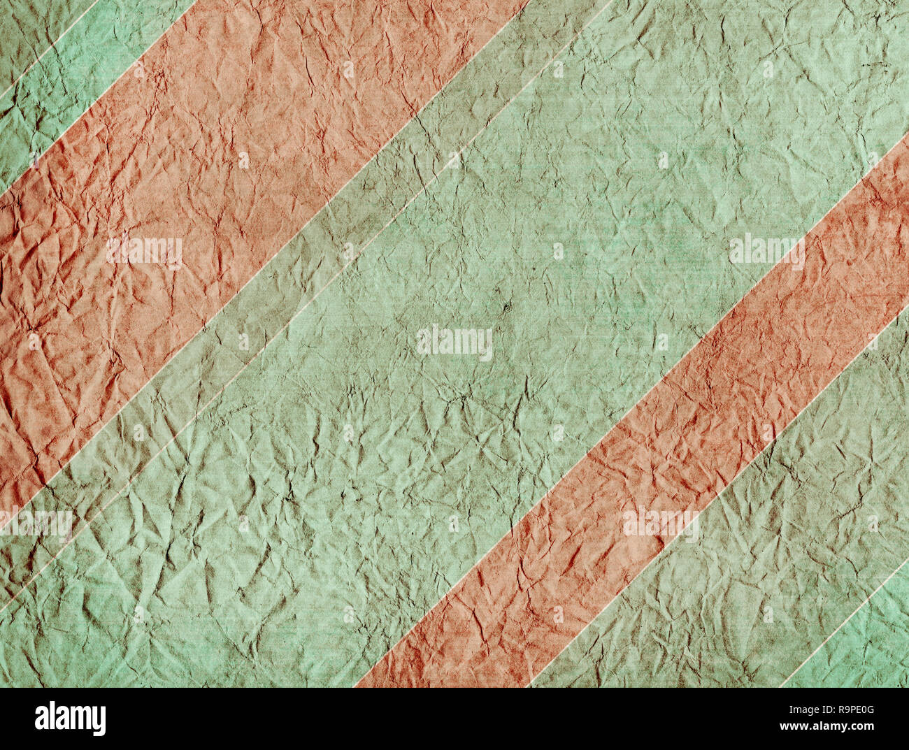 Texture of crumpled paper with striped pattern Stock Photo - Alamy