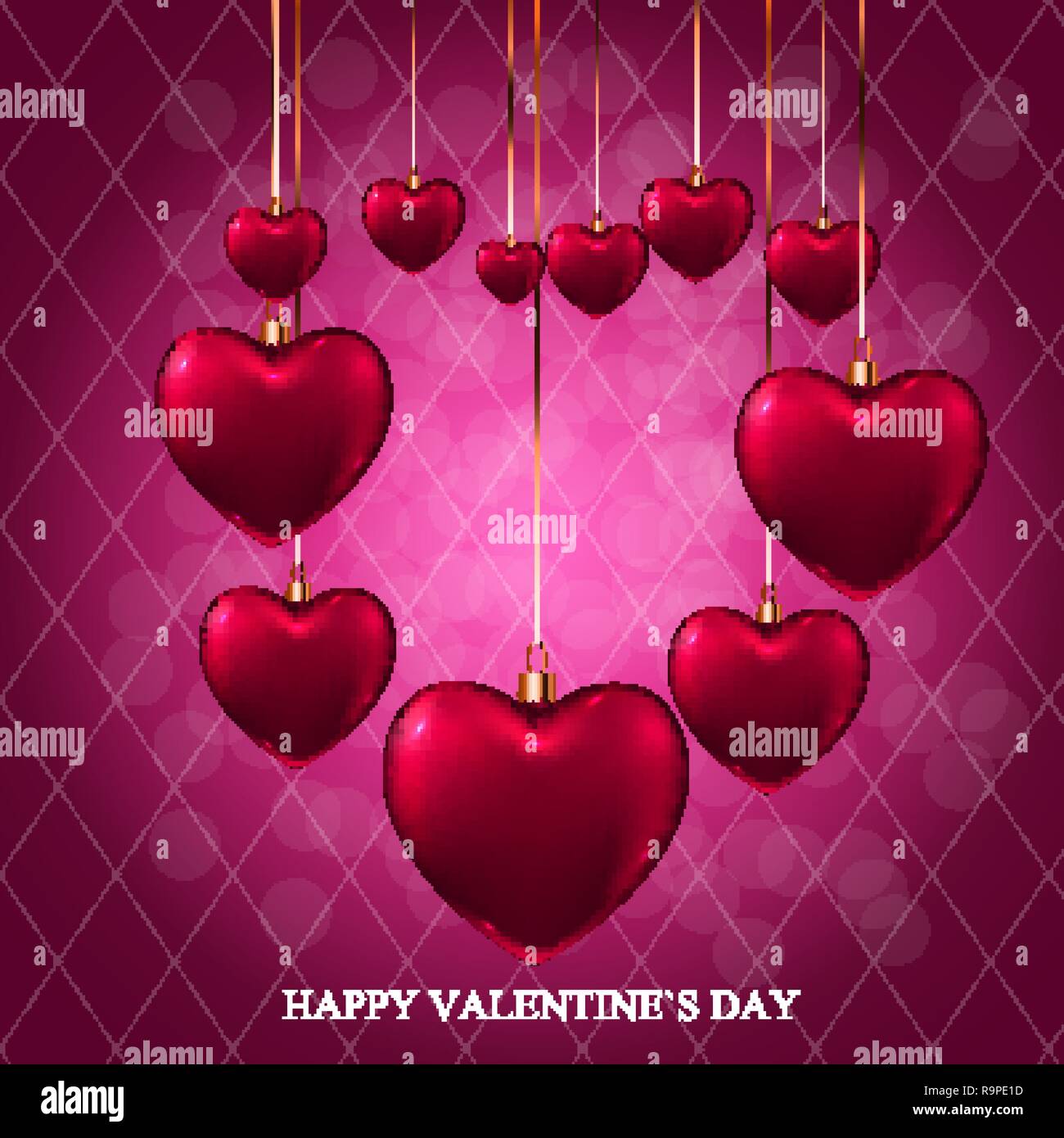 Valentine's Day Love and Feelings Sale Background Design. Vector ...