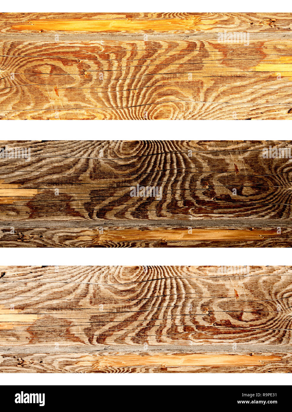 Collection of wooden banners - texture old wood Stock Photo - Alamy