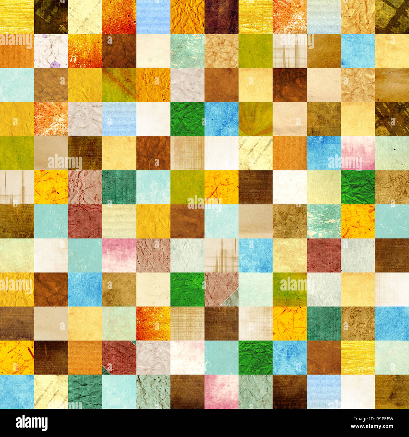 Seamless background with paper patterns of different colors Stock Photo ...