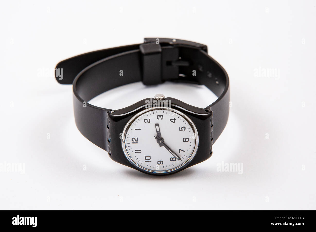 a plastic black watch Stock Photo - Alamy