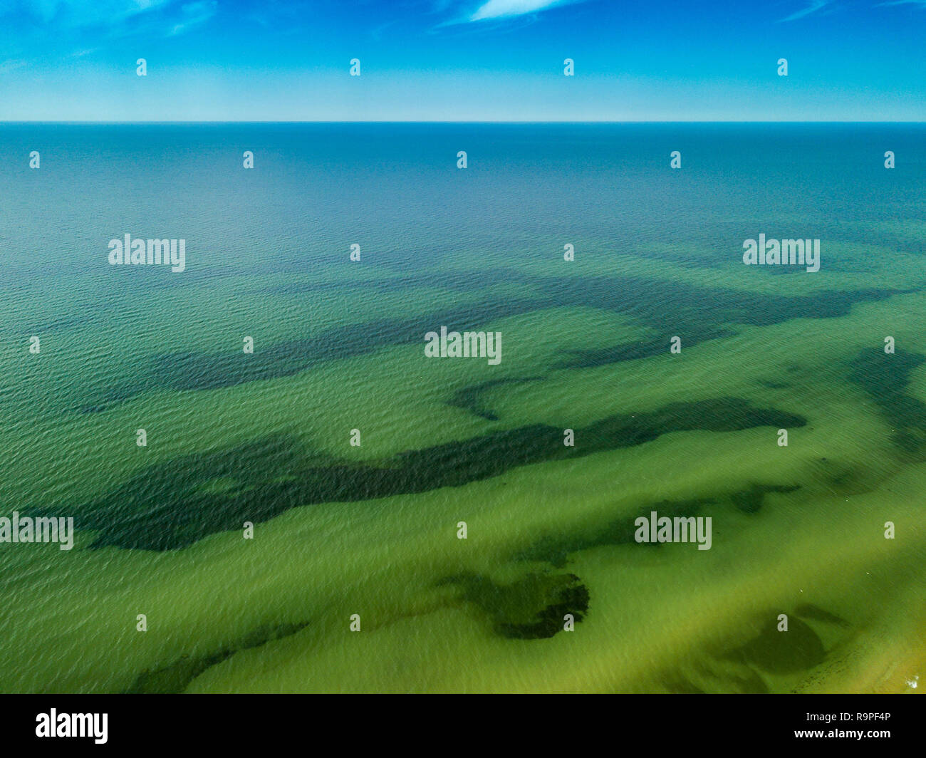 Baltic sea, from above. View to the water and sky Stock Photo - Alamy