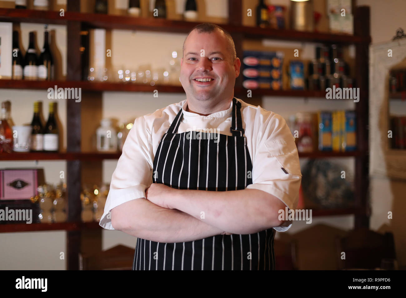 Chef gaz smith michaels restaurant hi-res stock photography and images ...