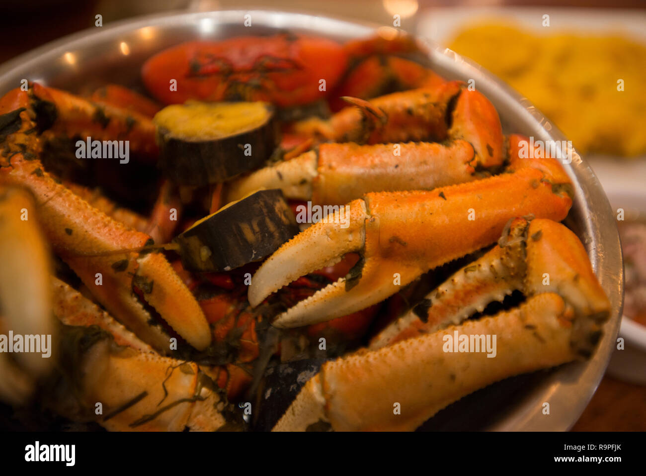 Cooked red crabs Stock Photo - Alamy