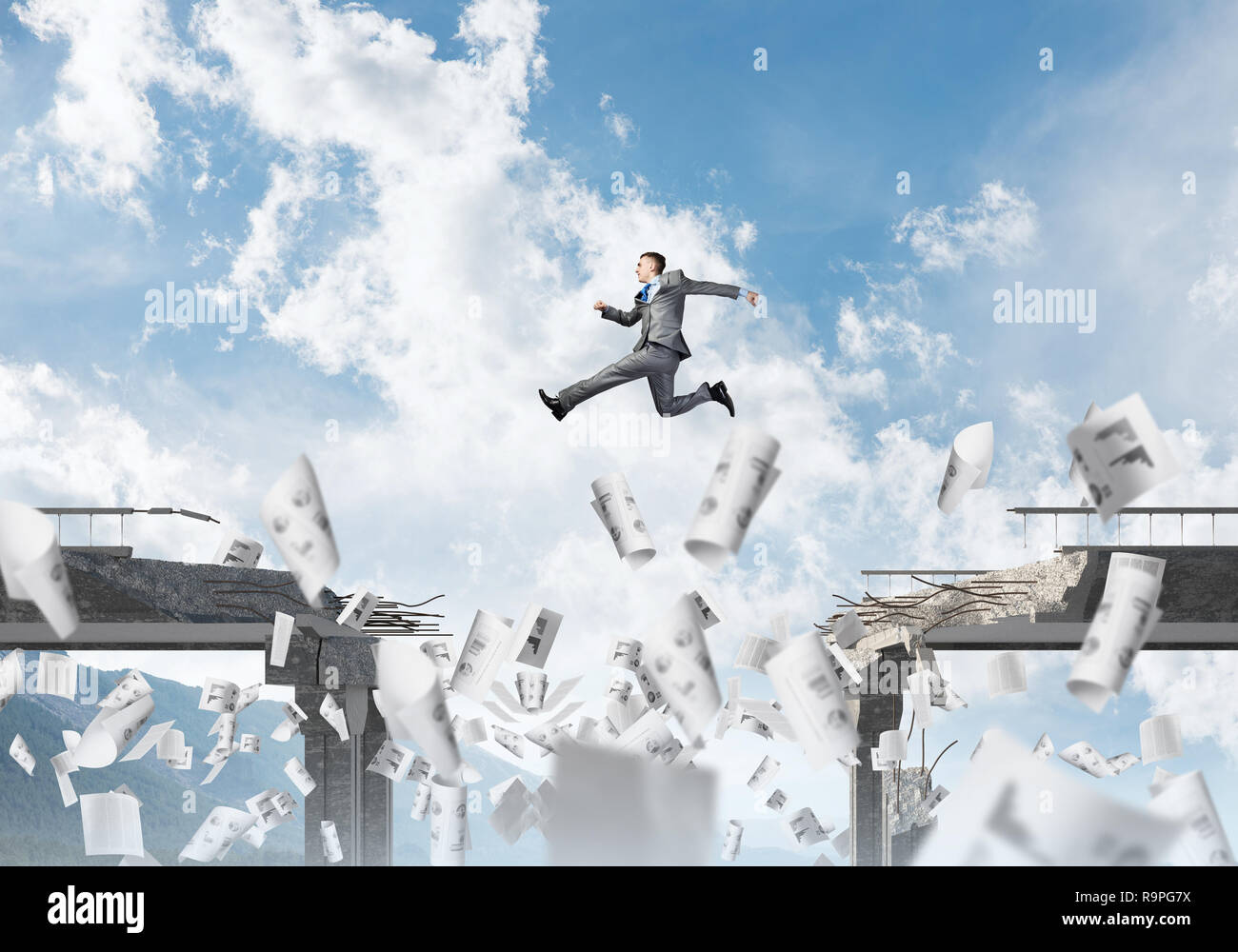 Problems and difficulties overcoming concept Stock Photo - Alamy