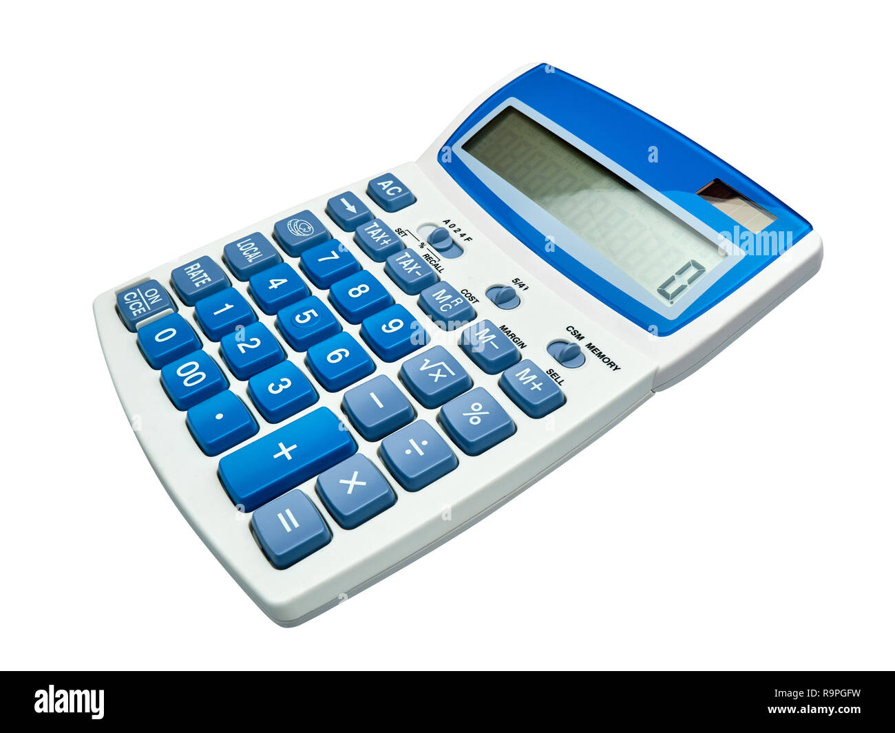 Tax buttons on calculator Cut Out Stock Images & Pictures - Alamy