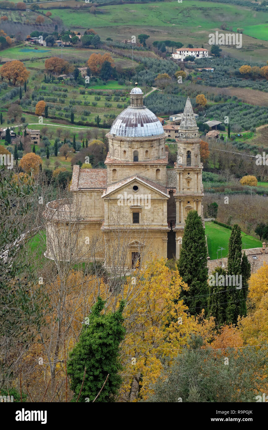 San Biagio Church Montepulciano Italy Stock Photo - Alamy