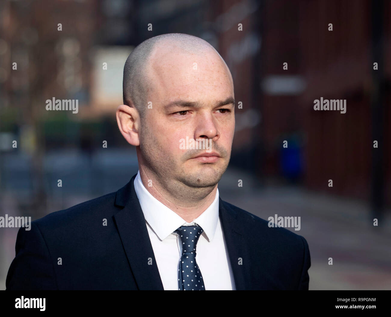 South Yorkshire Police constable Liam Stewart, 33, leaves Leeds Crown ...