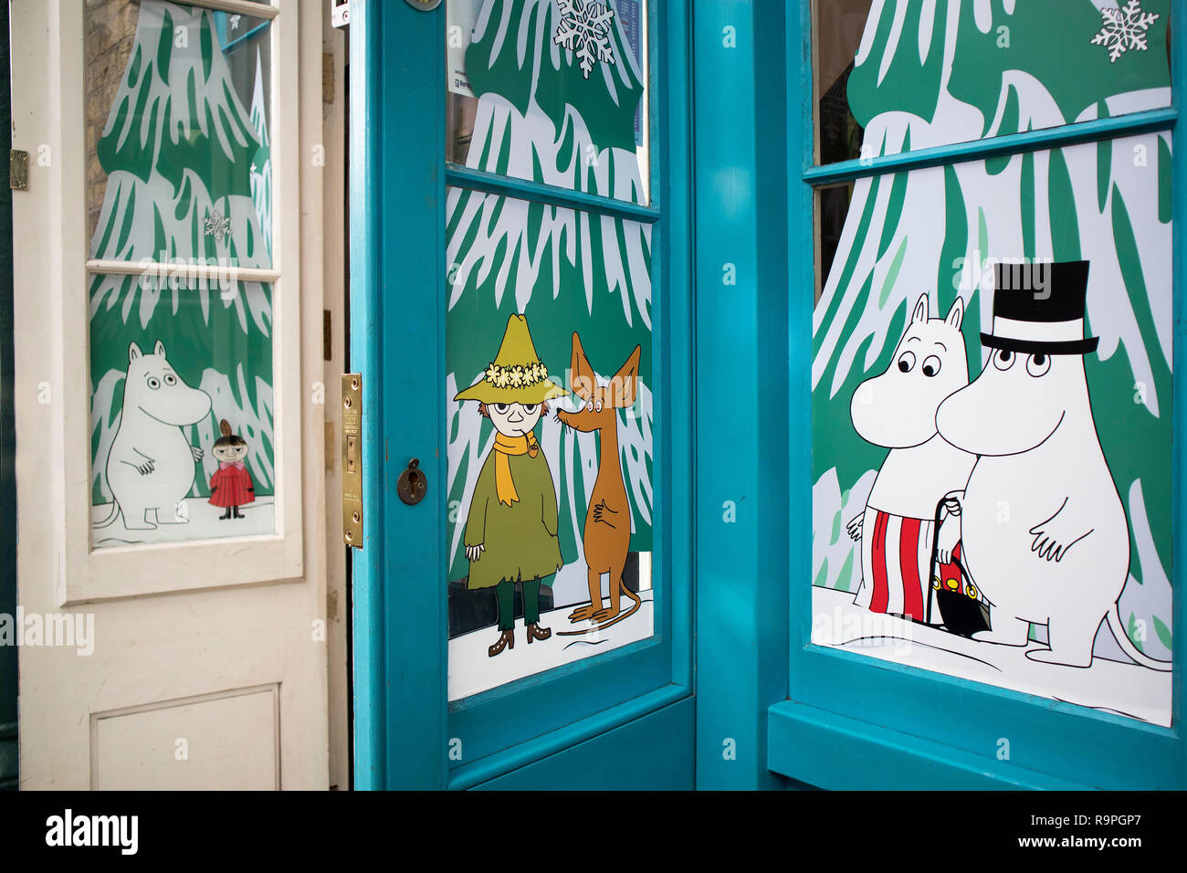 London, England, December 14th 2018: The Moomin Shop in Camden Market ...