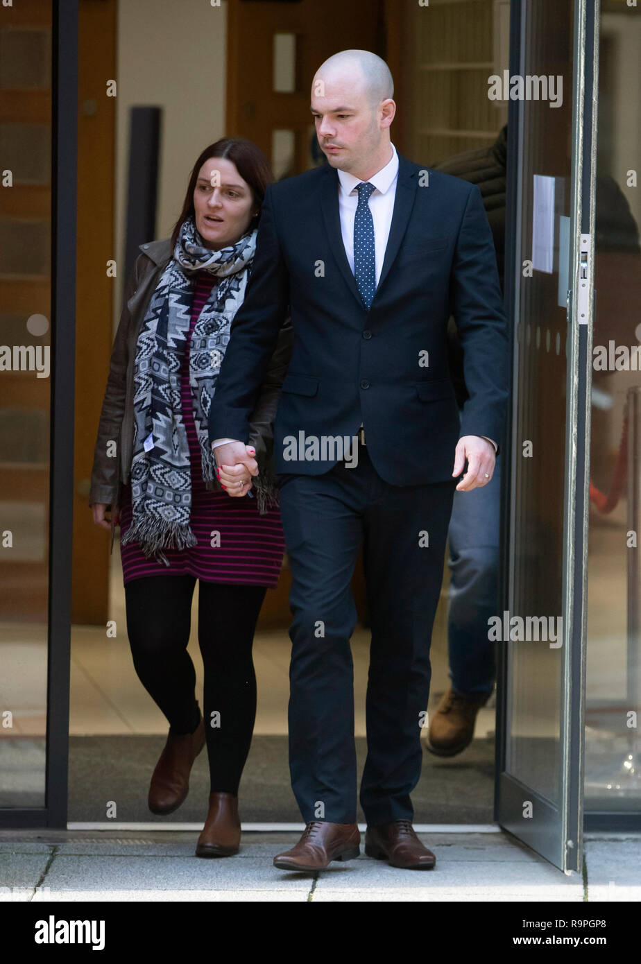 South Yorkshire Police constable Liam Stewart, 33, leaves Leeds Crown ...