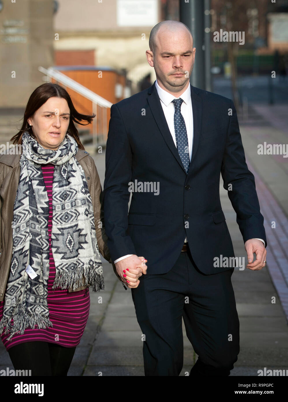 South Yorkshire Police constable Liam Stewart, 33, leaves Leeds Crown ...