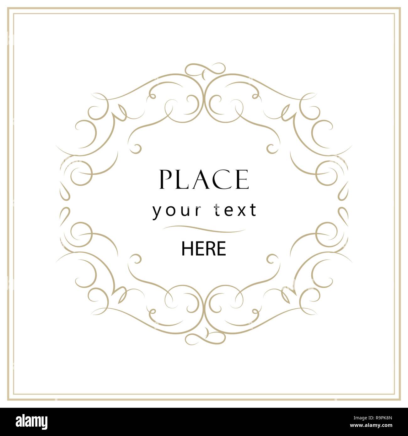 Rococo flourish Stock Vector Images - Alamy