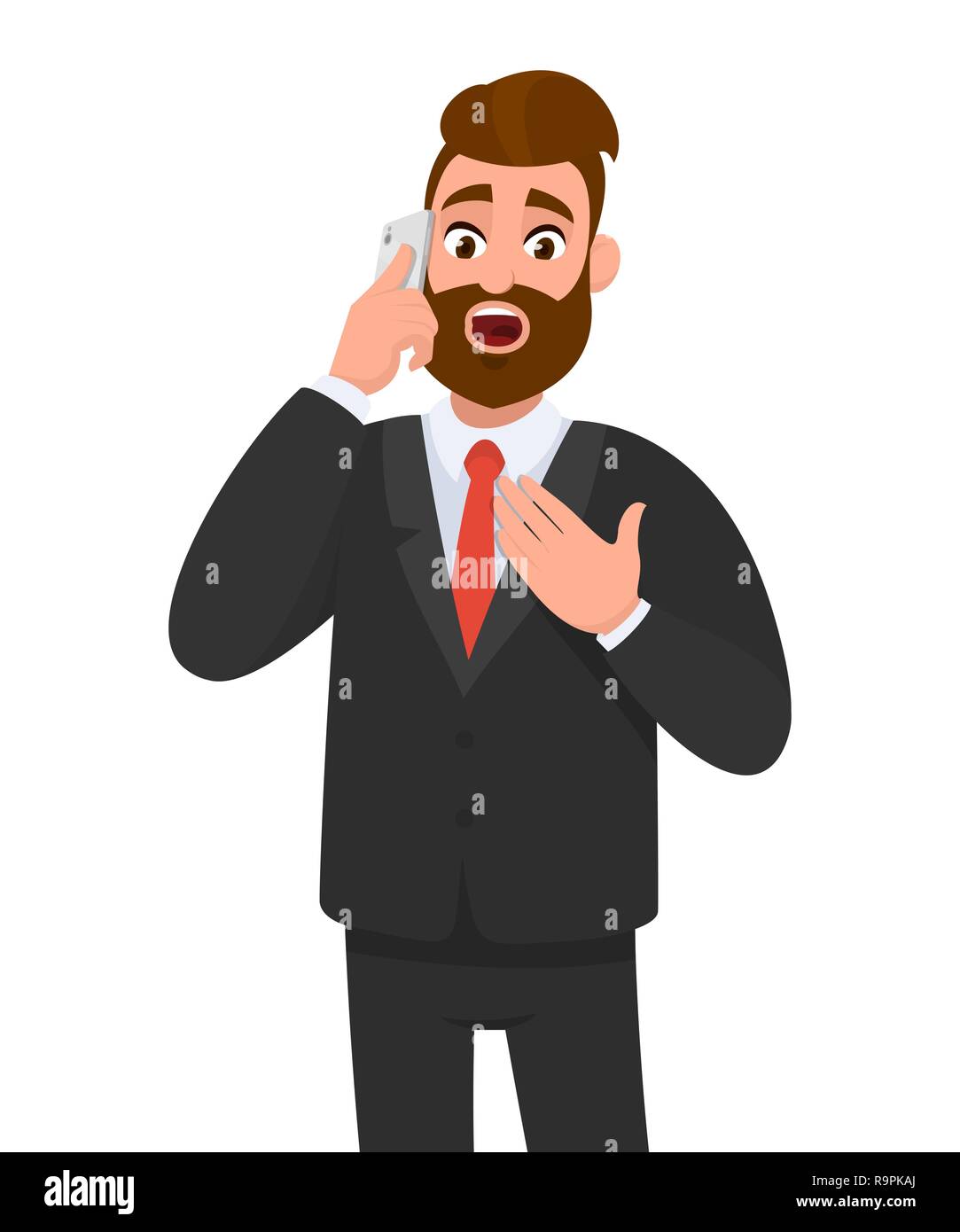 Cell communication smartphone Stock Vector Images - Alamy