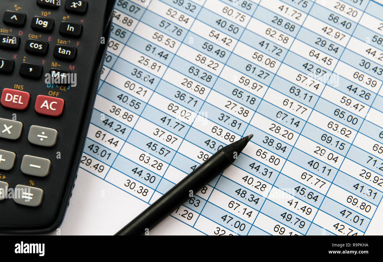 Financial figures scientific data hi-res stock photography and images ...