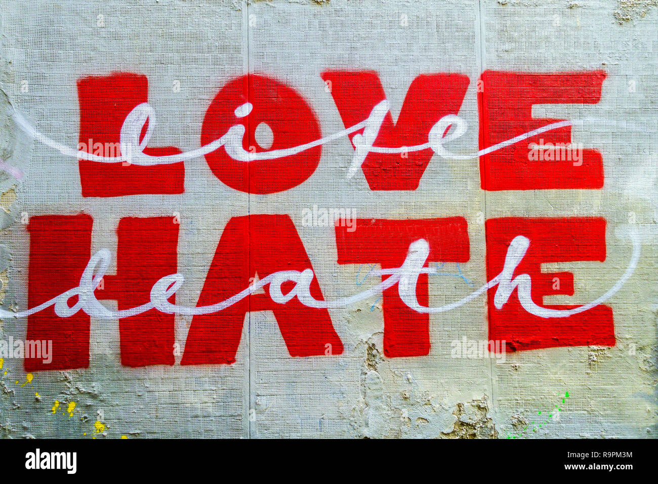 Hate graffiti hi-res stock photography and images - Alamy