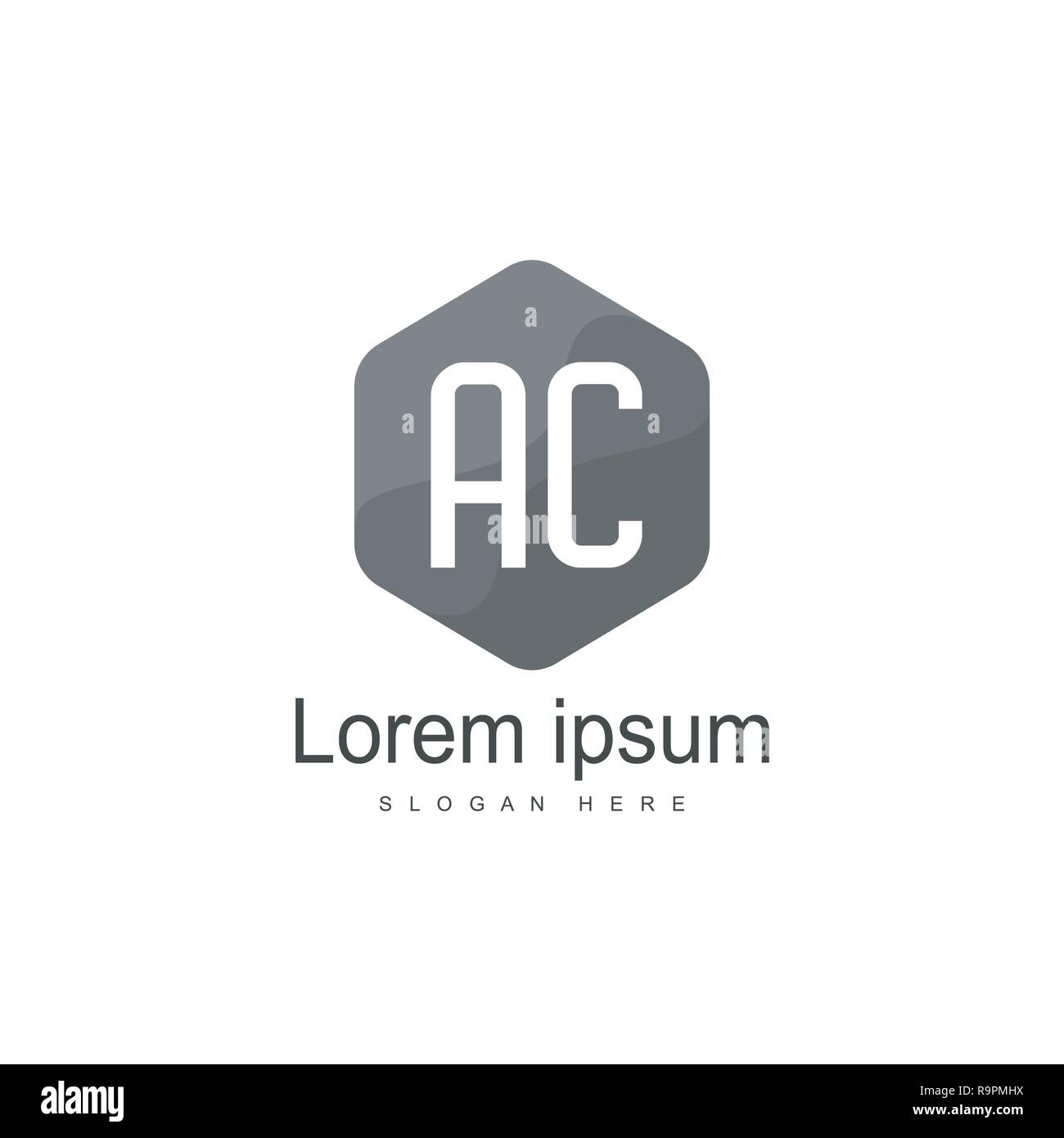 Initial Letter AC Logo Template Vector Design Stock Vector Image & Art ...