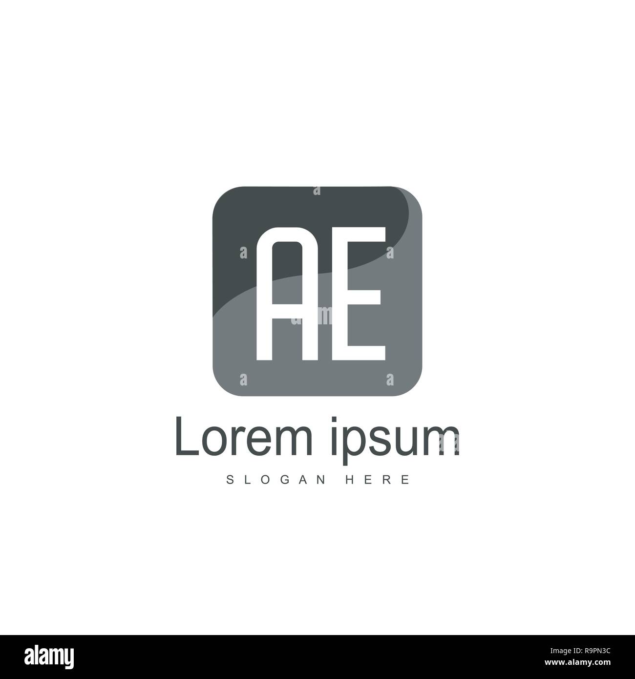 Initial Letter AE Logo Template Vector Design Stock Vector Image & Art - Alamy